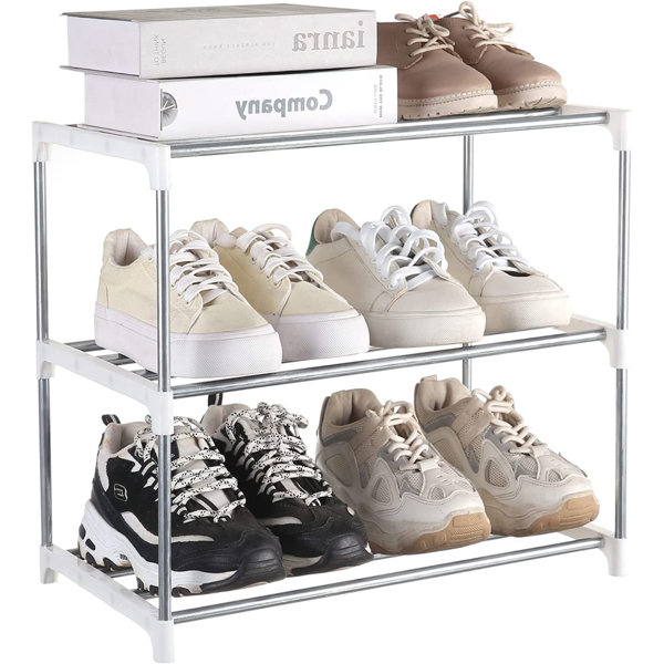 Rebrilliant Maisan 6 Pair Stackable Shoe Rack | Wayfair